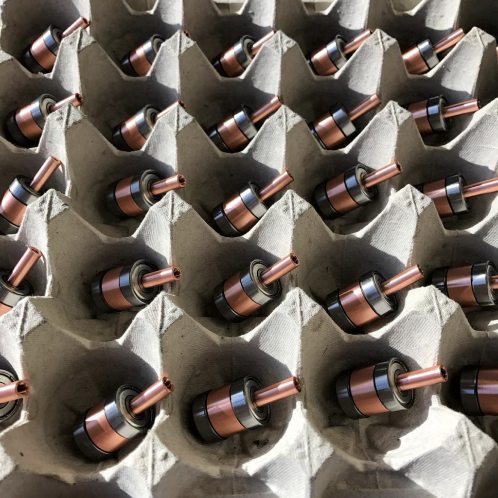 Turned Copper + Bearings - HighTech Machinists